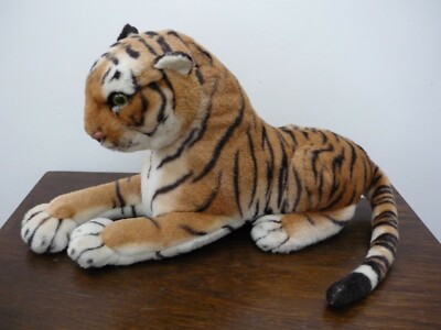 Grover Int'l Ltd Sitting Tiger Soft Plush Toy 62cm Inc.Tail / 40cm Exc ...