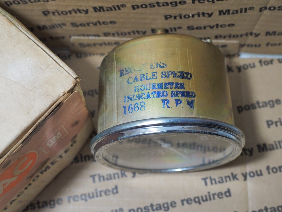 60's AC DELCO 5658113 1-5658113 TACHOMETER 1:1 RATIO new Old Stock (see ...