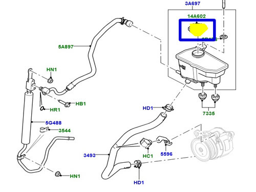 Land Rover RQF500010 Genuine OEM Factory Original Reservoir Cap for ...