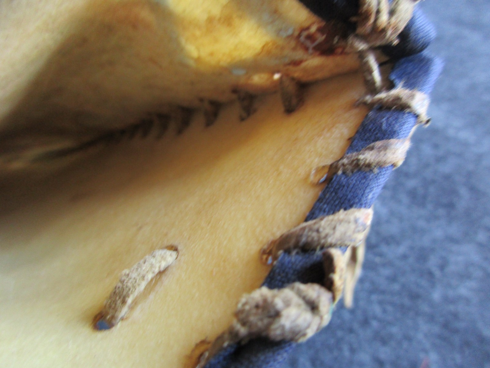 LEATHER SEWN PARFLECHE KNIFE SHEATH, NATIVE AMERICAN SHEATH BUF-1220* ...