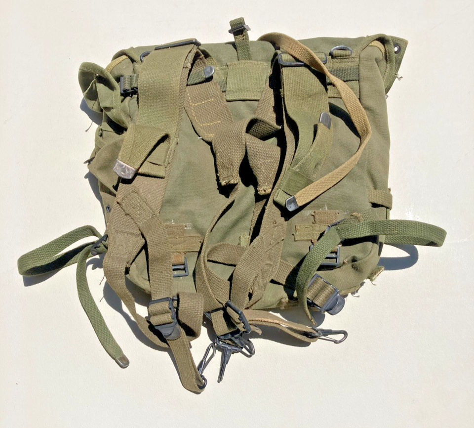 WW2 US Army Military M1945 Field Combat Upper Pack Backpack Field Gear ...