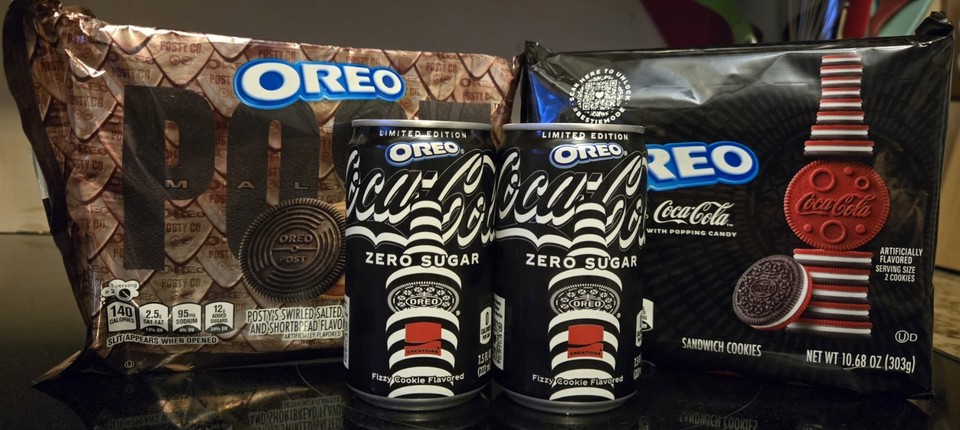 Coke OREO Limited Edition Oreos w/ 2 Coke Zero cans & Post Malone Oreos ...