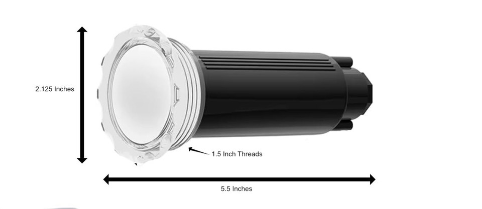 1.5" Inground LED Pool Light with 150FT Cord, Replacement for Pentair ...