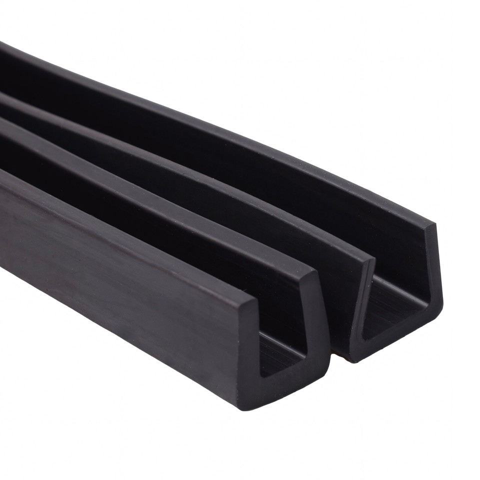 Black Rubber U Channel Edging Trim Seal Door Window Edge Protector ...