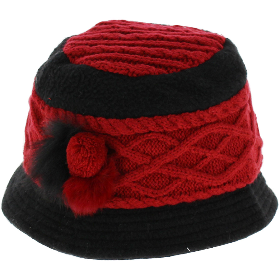 Chapeau Français Création Bonnet en Laine Bonnet D'Hiver Paris Rouge ...