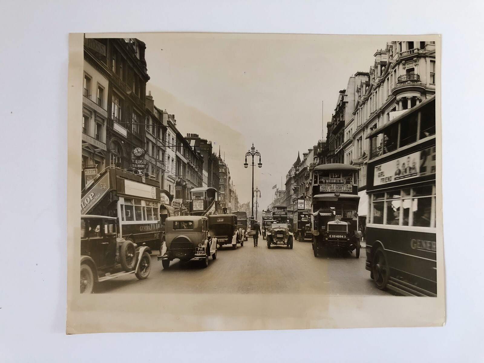 1920s Oxford Street London 9 x 7 Original Photograph Pre Bombing Press ...