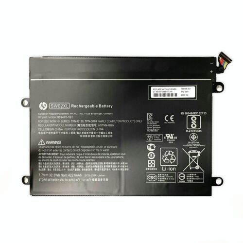 Genuine Battery SW02XL For HP Notebook X2 10-P 210 G2 Series HSTNN-LB7N ...