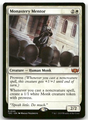 Monastery Mentor #125 MTG Tarkir Dragonstorm TDC NM X1 | eBay