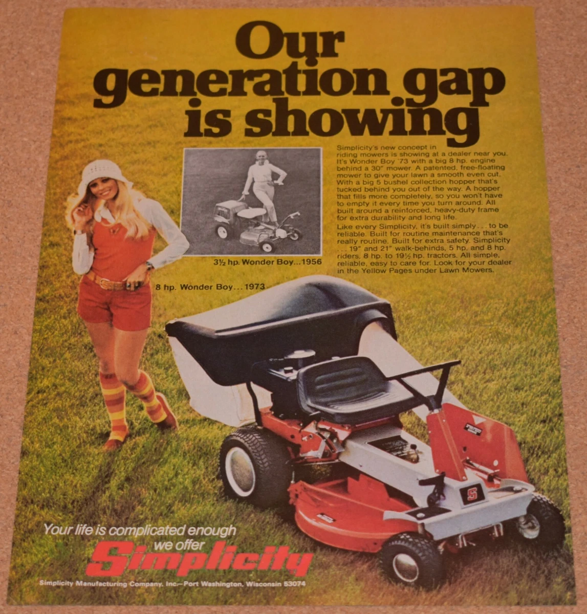 Simplicity Garden Tractor, Lawn Mower, Lawn And Garden, 54% OFF