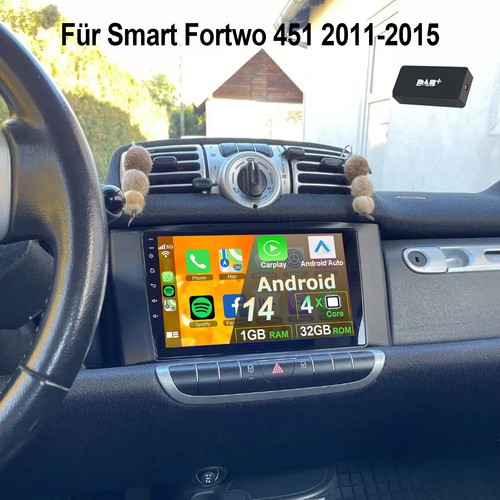 DAB+ Apple Carplay Autoradio Für Smart Fortwo 451 2011-2015 1+32G Android 14 GPS | eBay.de