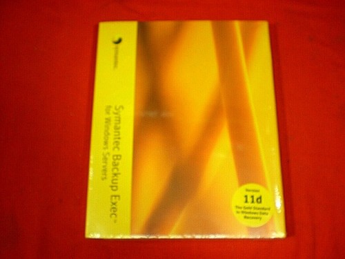 SYMANTEC BACKUP DATA RECOVERY SOFTWARE PC EXEC FOR WINDOWS SERVERS V11D ...