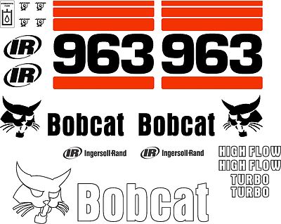 963 Replacement decals decal kit / sticker set skid loader steer fits ...