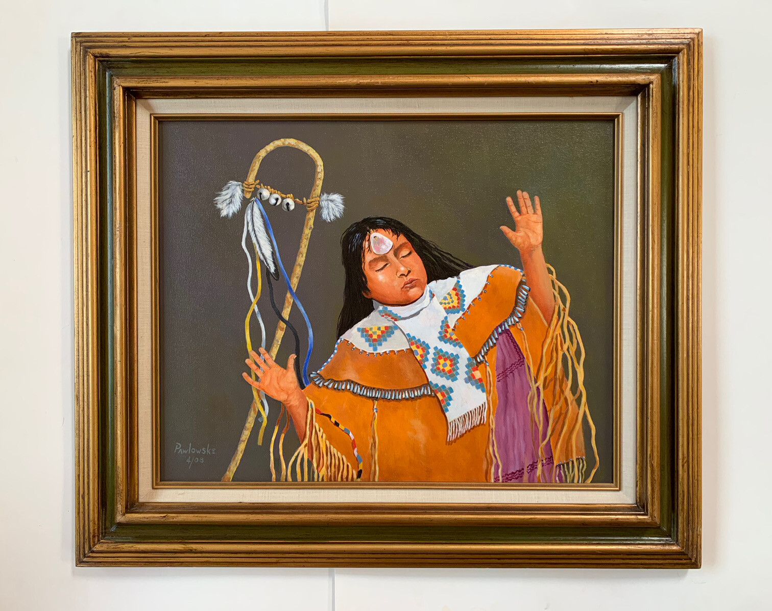 OIL PAINTING APACHE MAIDEN NATIVE AMERICAN GIRL WOMAN PORTRAIT By Pawlowske | eBay