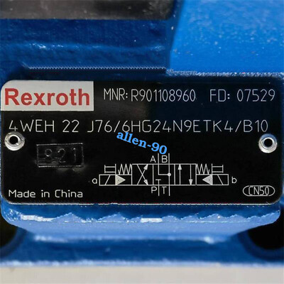 NEW Rexroth R901108960 4WEH22J76/6HG24N9ETK4/B10 Directional spool ...