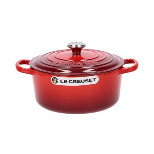 Le Creuset SIGNATURE Cocotte Ronde 22cm Cerise Pot à deux anses pour ...