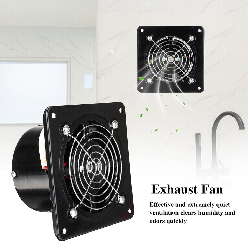 4" 6" 7" 8" 10" Exhaust Fan Ventilation Extractor Fan Wall-Mounted ...