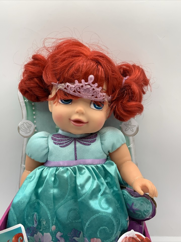 Disney Princess Deluxe Baby Ariel Doll with Pacifier Baby Doll Toy | eBay