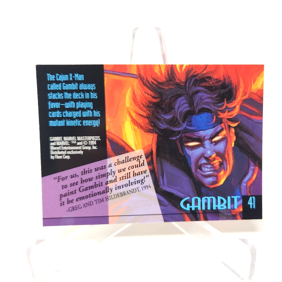 1994 Marvel Masterpieces Gambit #41 Fleer Hildebrandt Brothers (b8) | eBay