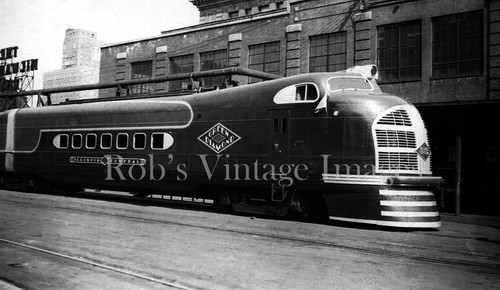 Illinois Central Photo Green Diamond Railroad Streamliner train1936 at ...