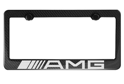 Carbon Fiber License Plate Frame For AMG (Fit Front Only) | eBay