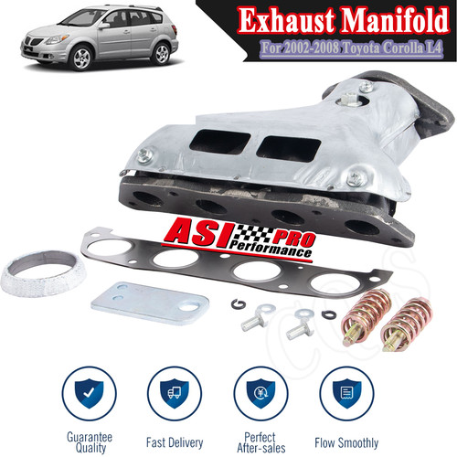 Exhaust Manifold W/ Gasket FIT 2003-2008 Toyota Corolla Matrix Pontiac ...