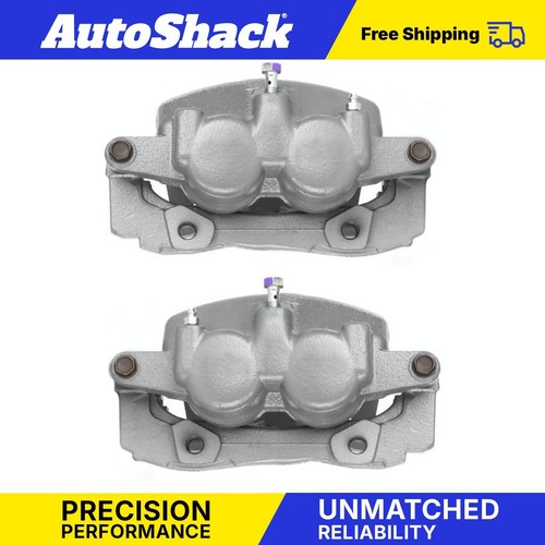 Pair Front Brake Calipers w/ Bracket for 2003-2011 Ford Crown Victoria ...