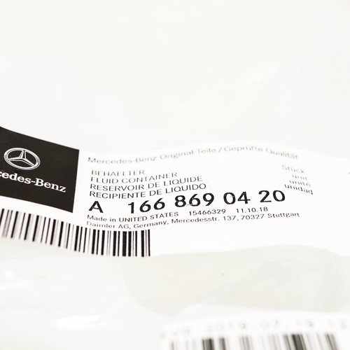 NEW MERCEDES-BENZ GL-CLASS X166 WINDOW WASHER TANK A1668690420 OEM NO🇺🇸 ...