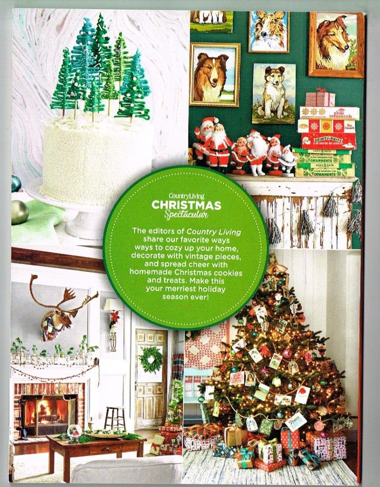 Country Living Christmas Spectacular Holiday Issue Magazine Ideas Decor ...