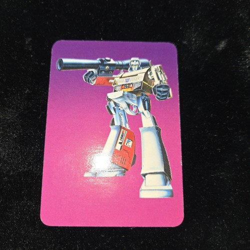 Transformers G1 Hasbro Action Cards 1985 97 Megatron Purple Variation ...