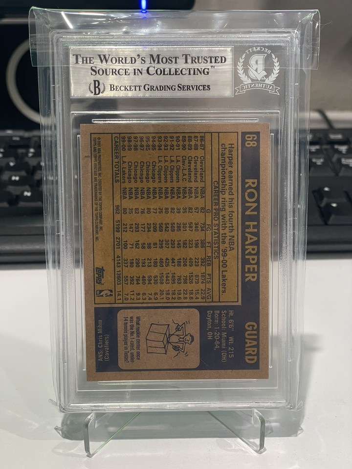 2000-01 Topps Heritage RON HARPER Autograph Signed Card (BAS) | eBay