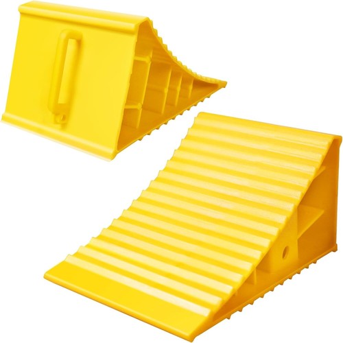 Heavy Duty Wheel Chocks Stop Tire RV Camper Trailer Car Truck Stopper ...