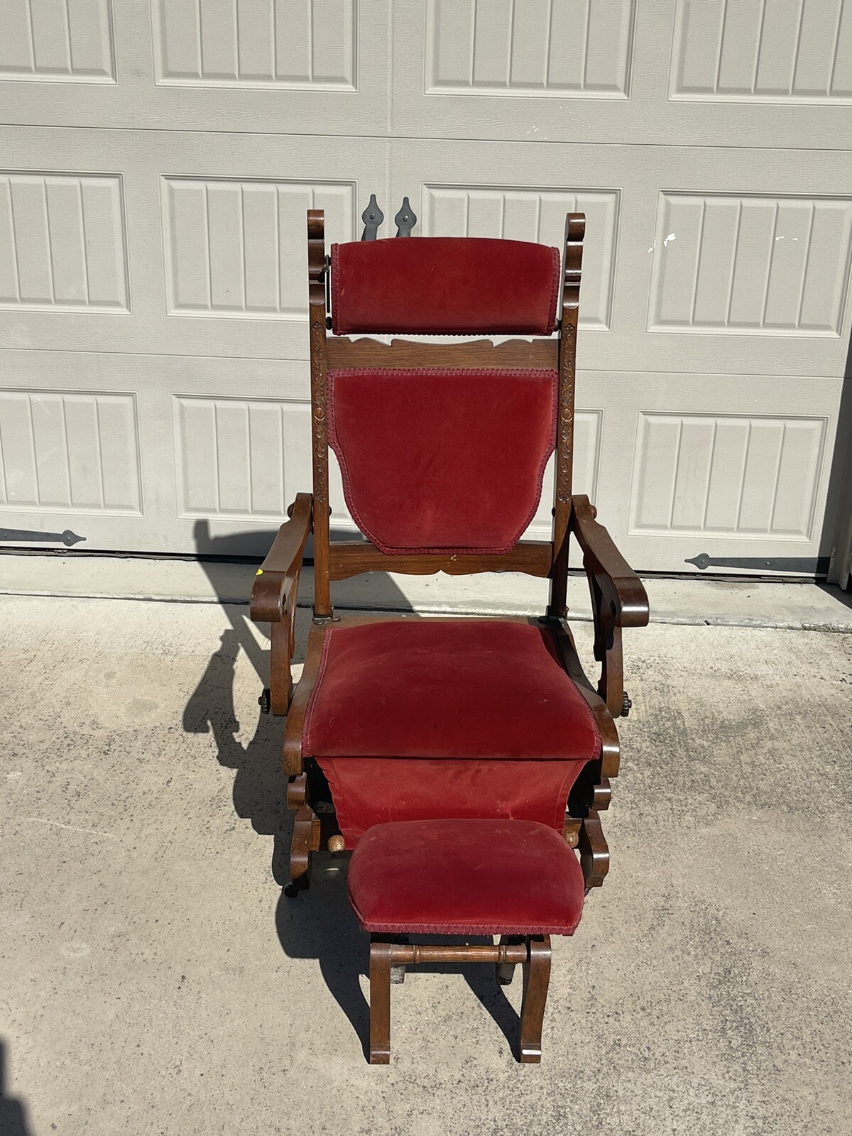 VICTORIAN PLATFORM ROCKER WITH FOOT REST. Rare | eBay