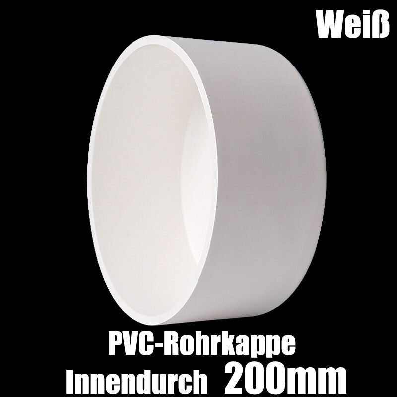 PVC Rohr Endkappe Deckel Endstecker Stopfen Fitting ø20mm~200mm Weiß ...