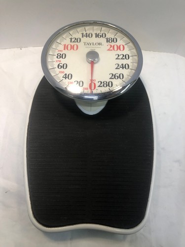 Vintage Taylor Analog Bathroom Scale Professional 400 LB white large ...
