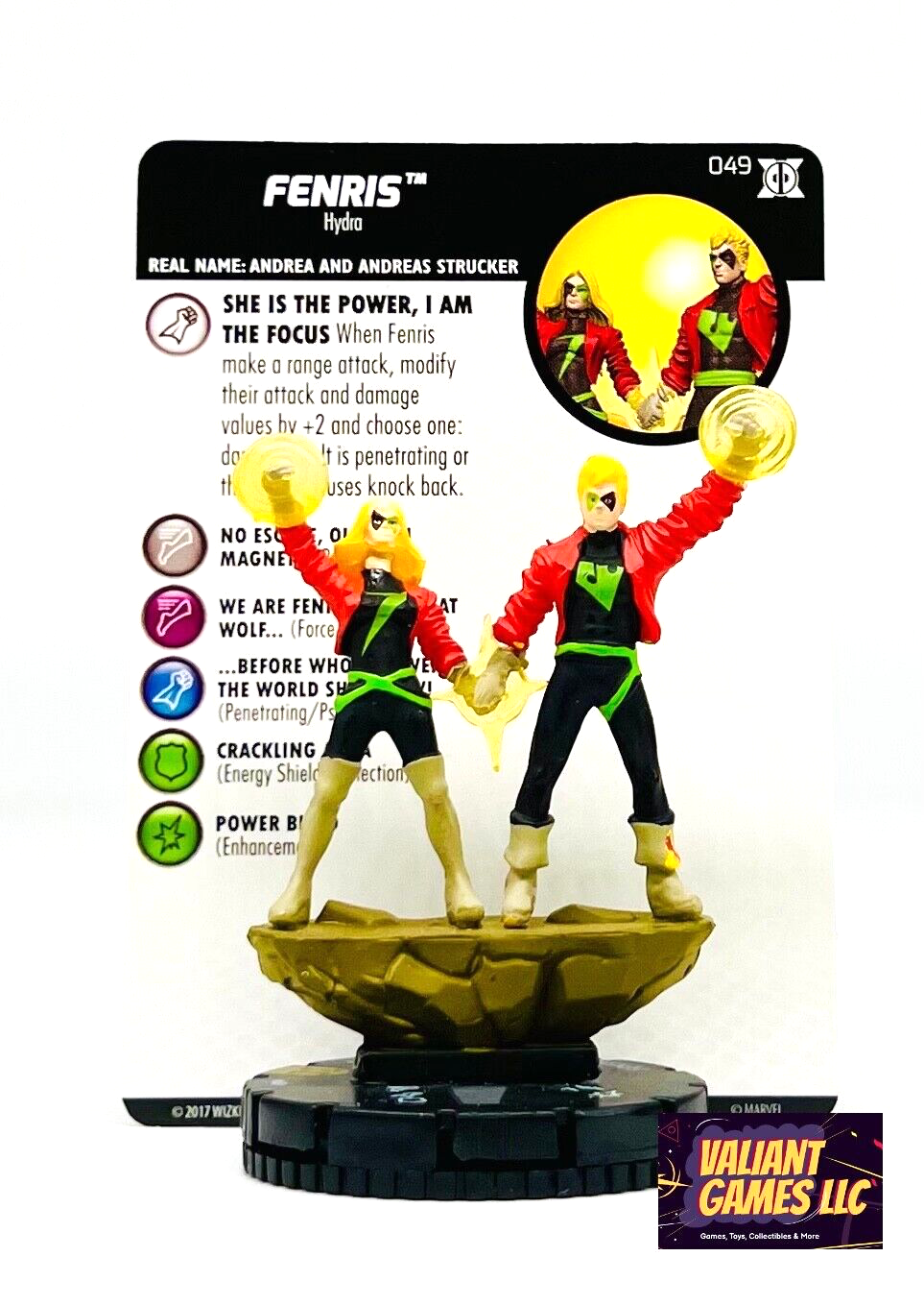 Marvel Heroclix Fenris #049 w/ Card Deadpool & X-Force Set Set | eBay