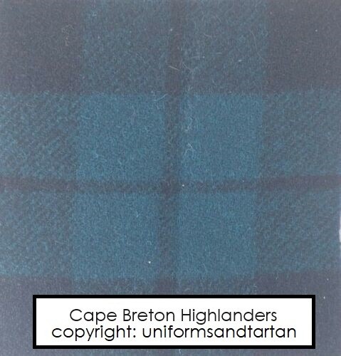 WW2 Canadian Army Cape Breton Highlanders tartan patch badge backing ...
