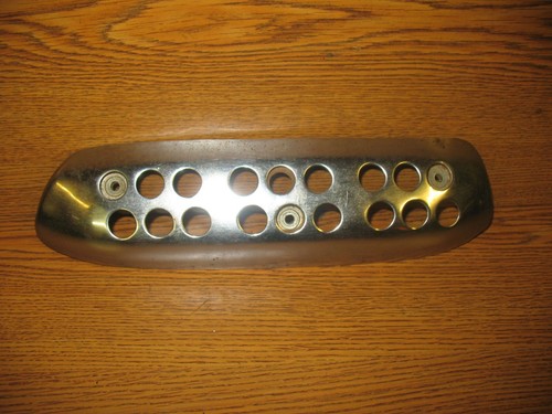 1972 CL350 UPPER RIGHT EXHAUST PIPE MUFFLER PROTECTOR HONDA CL 350 ...