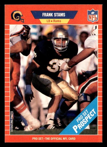 Frank Stams 1989 Pro Set Rookie Card #528 Notre Dame | eBay