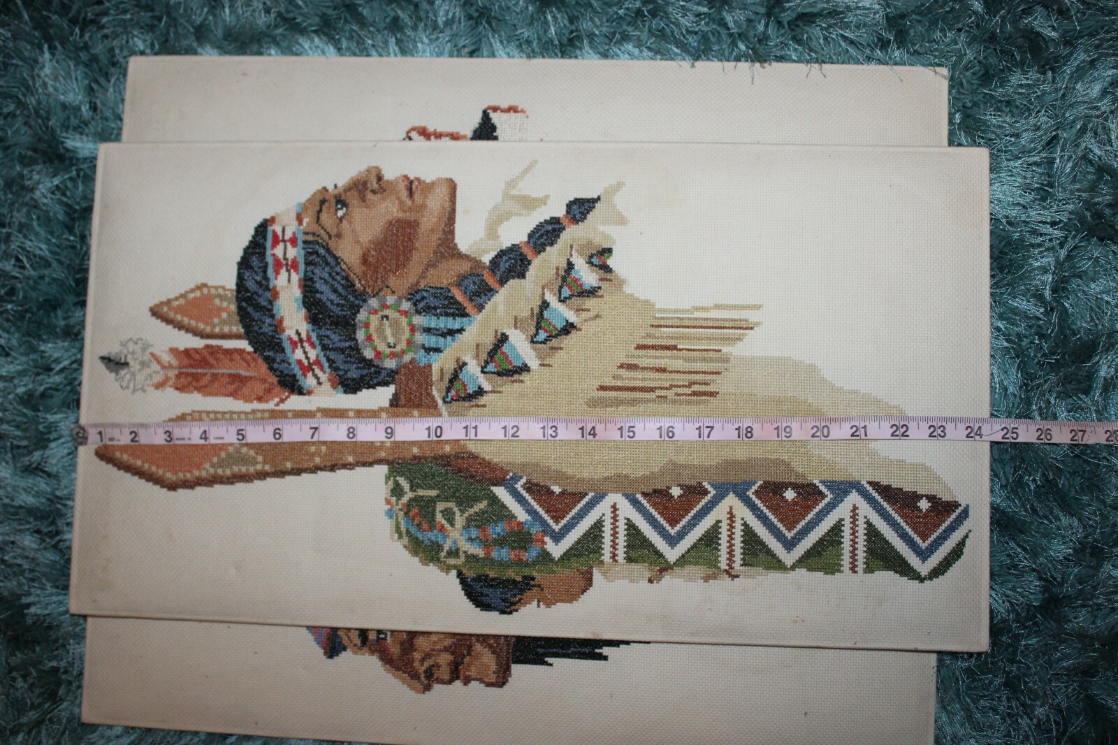 Bernat Native Chief of Five Nations Princess Cross Stitch Mounted ...