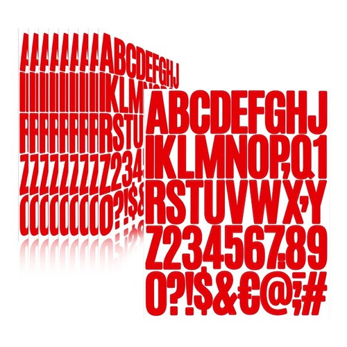 Self Adhesive Letter Stickers 2 Inch Alphabet Stickers Mailbox Numbers ...