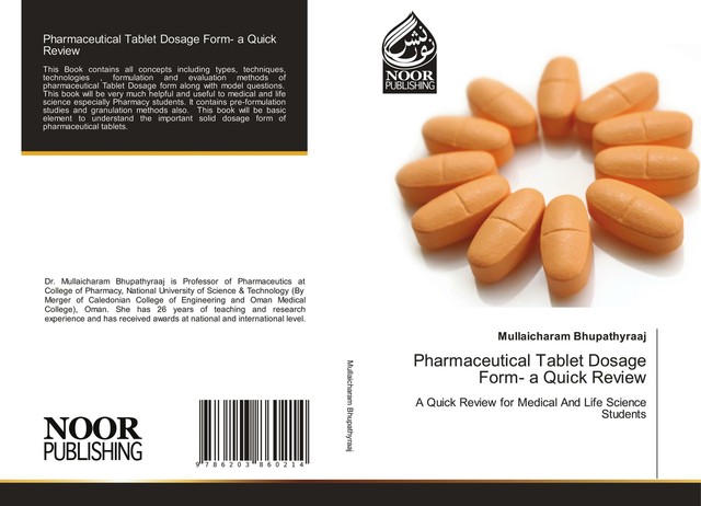 Pharmaceutical Tablet Dosage Form- A Quick Review von Mullaicharam Bhupathyraaj (2021 ...