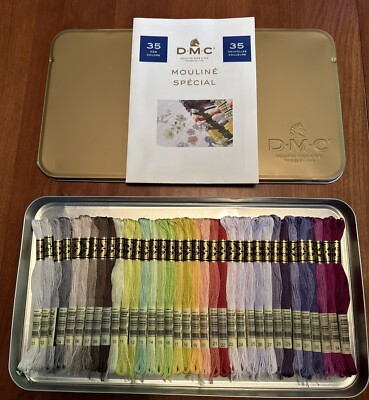 DMC Mouliné Spécial 35 New Colors, New Opened w/ Collector Tin | eBay