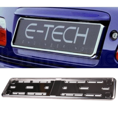 E-tech Stainless Steel Car Registration Number Plate Holder Surround ...