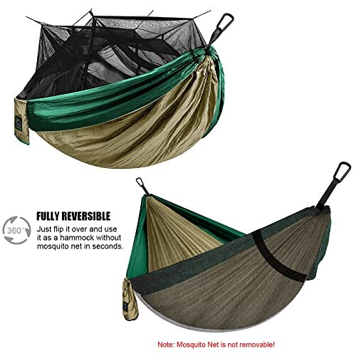 Camping Hammock Mosquito Net, Double Hammock with Net, Portable Hammock ...