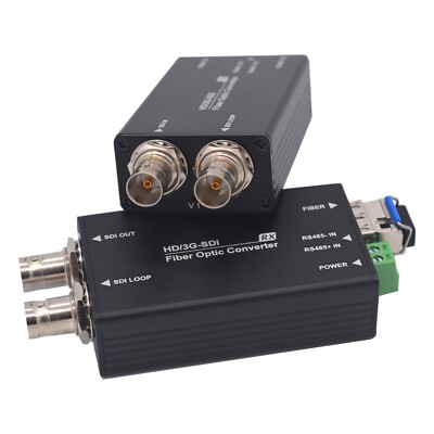 3G SDI Video over Fiber Optic Extender SFP to Fiber Converter +2 SFP ...