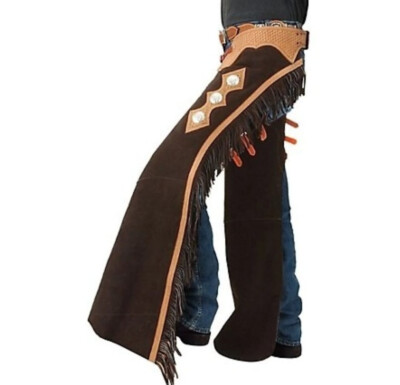 "Handmade Suede Leather Cowboy Chaps for Men - Western, Mountain ...