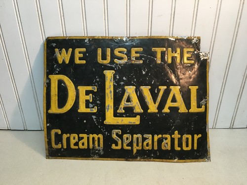 DeLaval Cream Separator Sign made of metal. Advertising sign 12in x ...