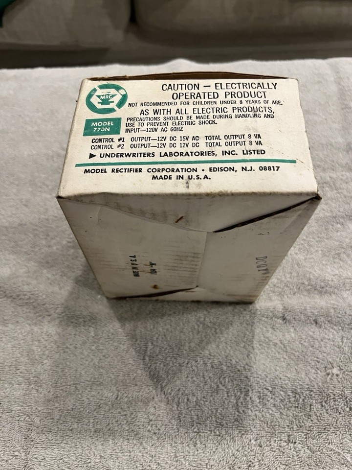 Model Rectifier Corp. Dual Pack Model 770 N Guage Train Control ...