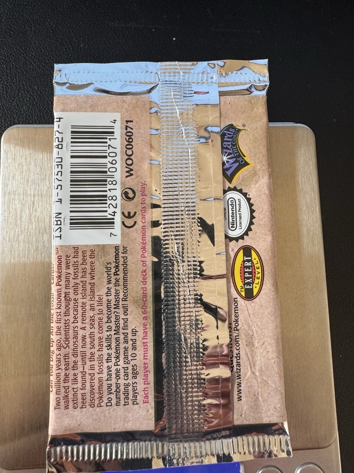 Pokemon Fossil *1st Edition* Booster Packs - 1 Heavy & 1 Light (2 total ...