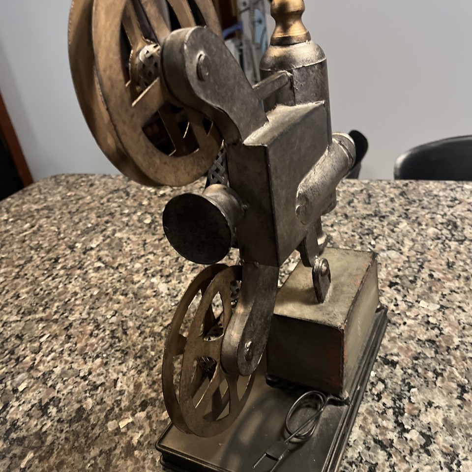 Vintage Style Metal Reel to Reel Movie Projector Prop Decor Statue | eBay